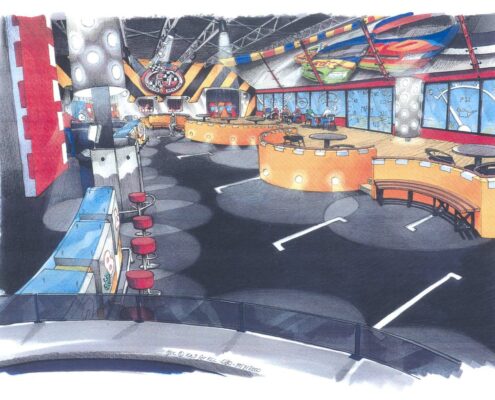 TBC Indoor Racing Dallas - Themed Entertainment Design